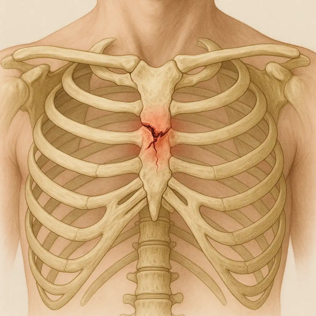 Sternum bone fracture detailed recovery guide - Physiorestorma